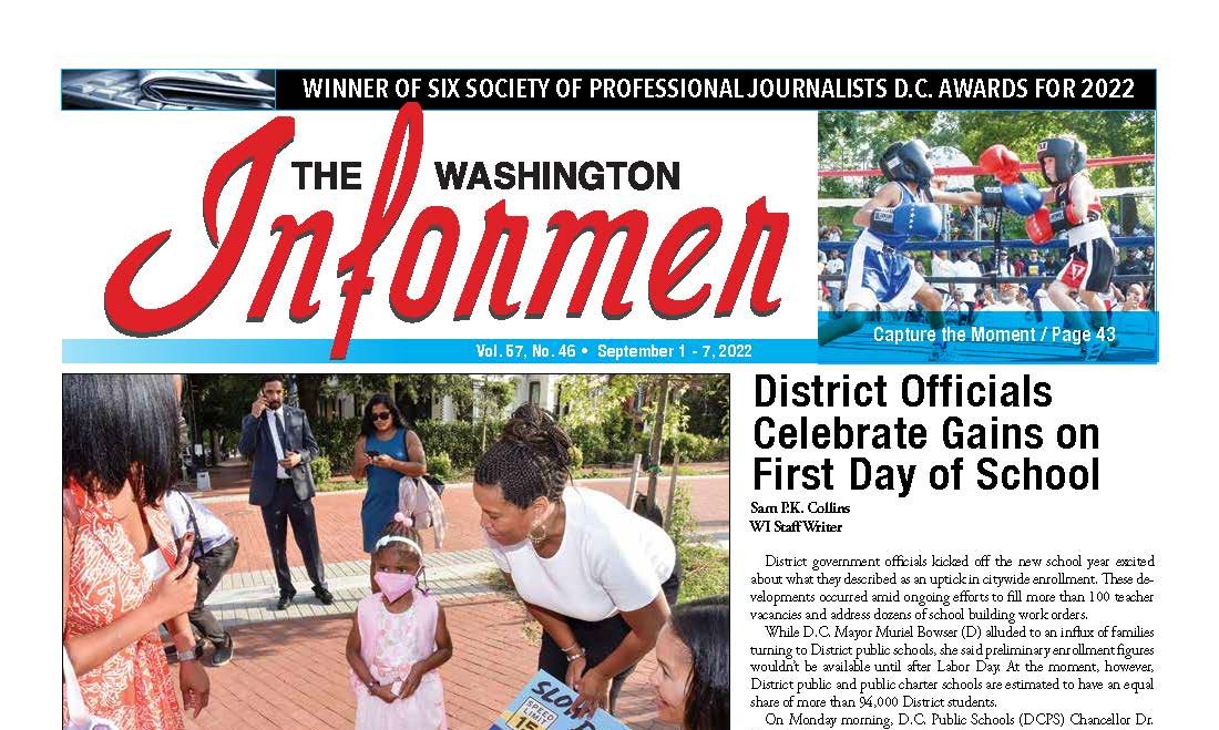 9-1-2022 Informer Edition - The Washington Informer