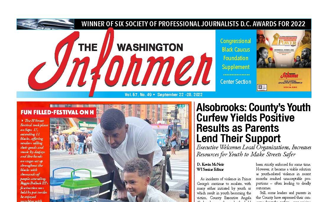 9-22-2022 Informer Edition - The Washington Informer