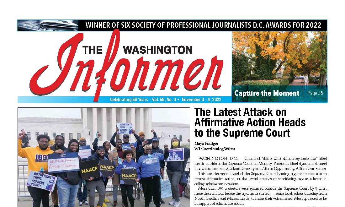 11-3-2022 Informer Edition - The Washington Informer