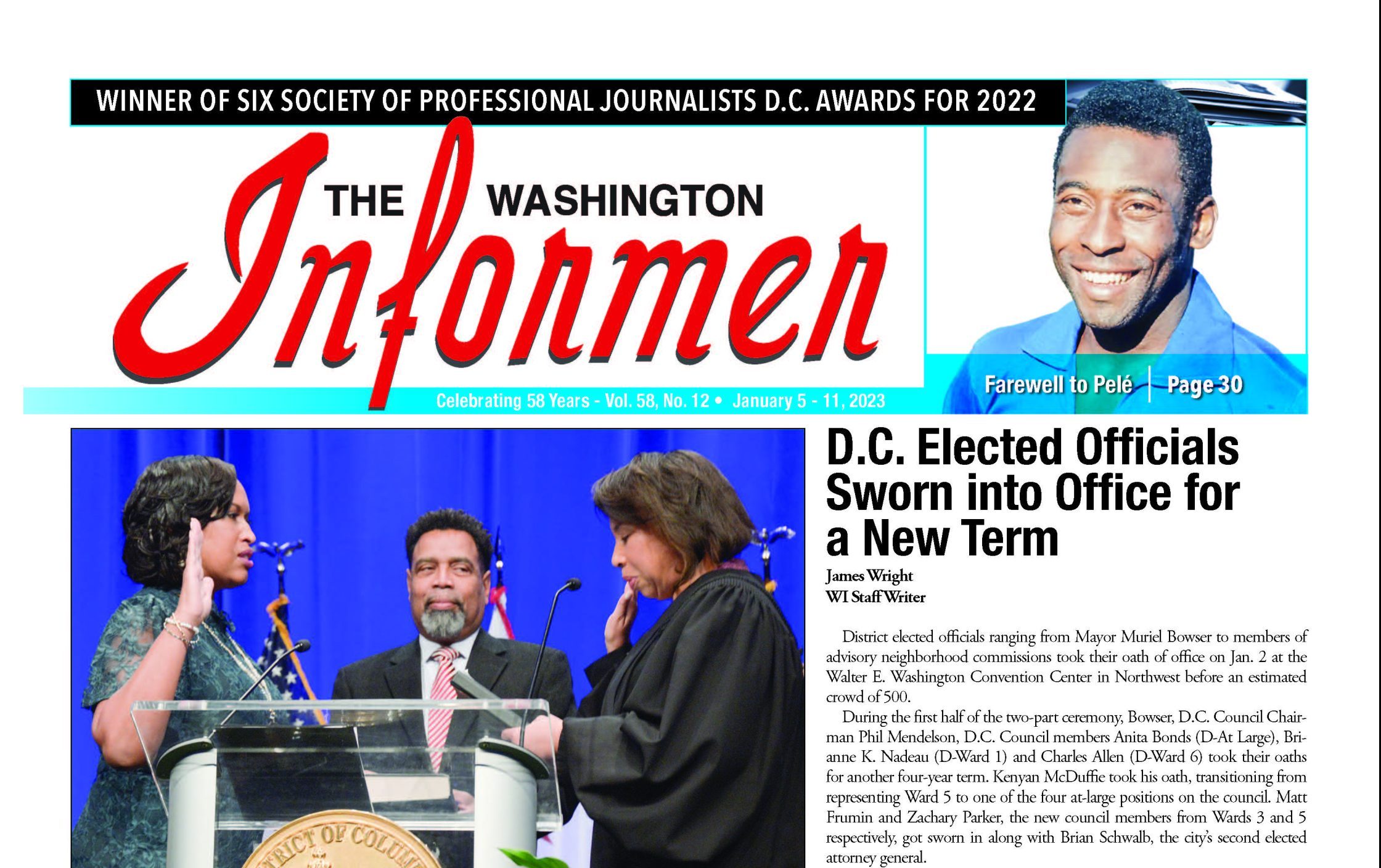 1-5-2023 Informer Edition - The Washington Informer