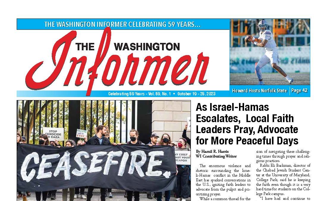 10-19-2023 Informer Edition - The Washington Informer