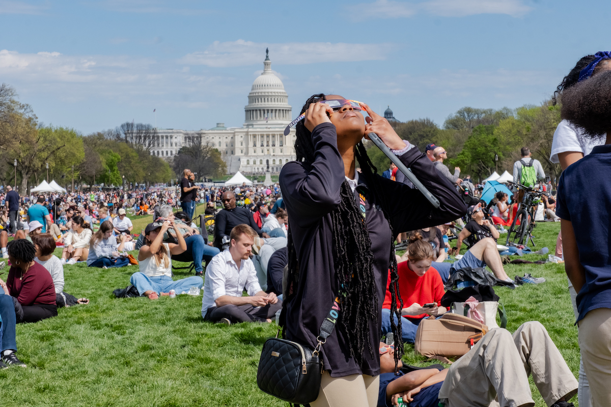 DMV areas witness rare solar eclipse in North America - The Washington ...